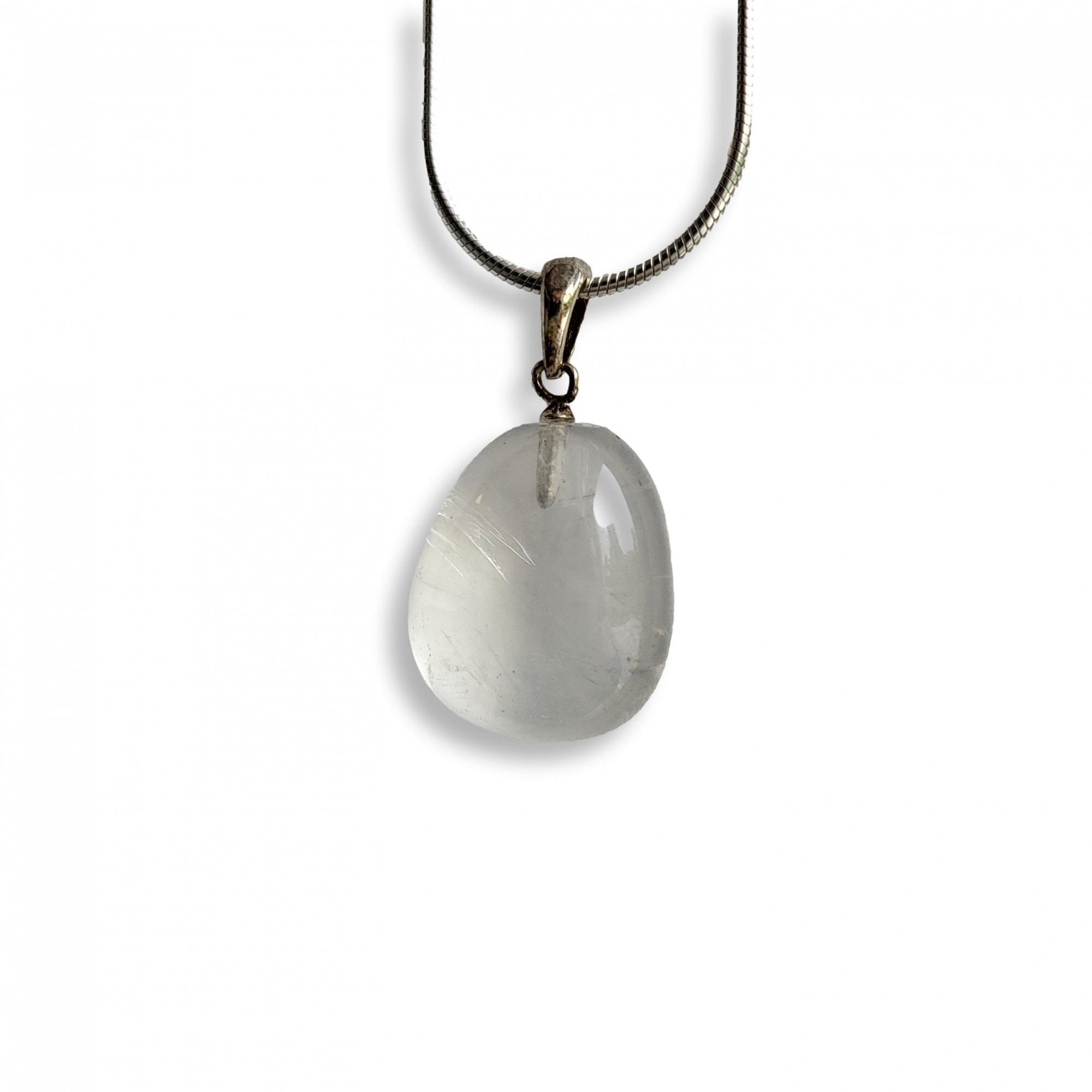 Witte Calciet Edelsteenhanger Kopen bij echte edelsteenwinkel